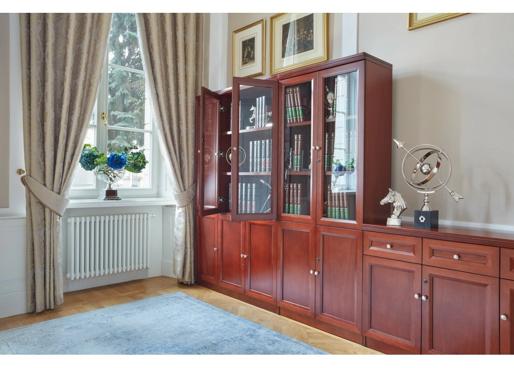 Szafa biurowa 3-drzwiowa częściowo przeszklona Elegance